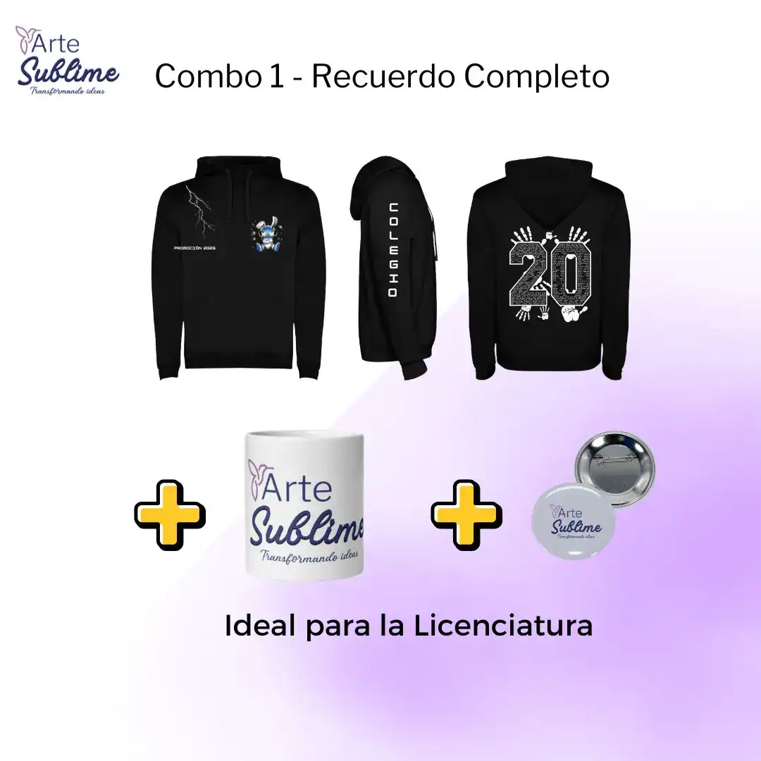 Combo de Polerones - Arte Sublime SpA